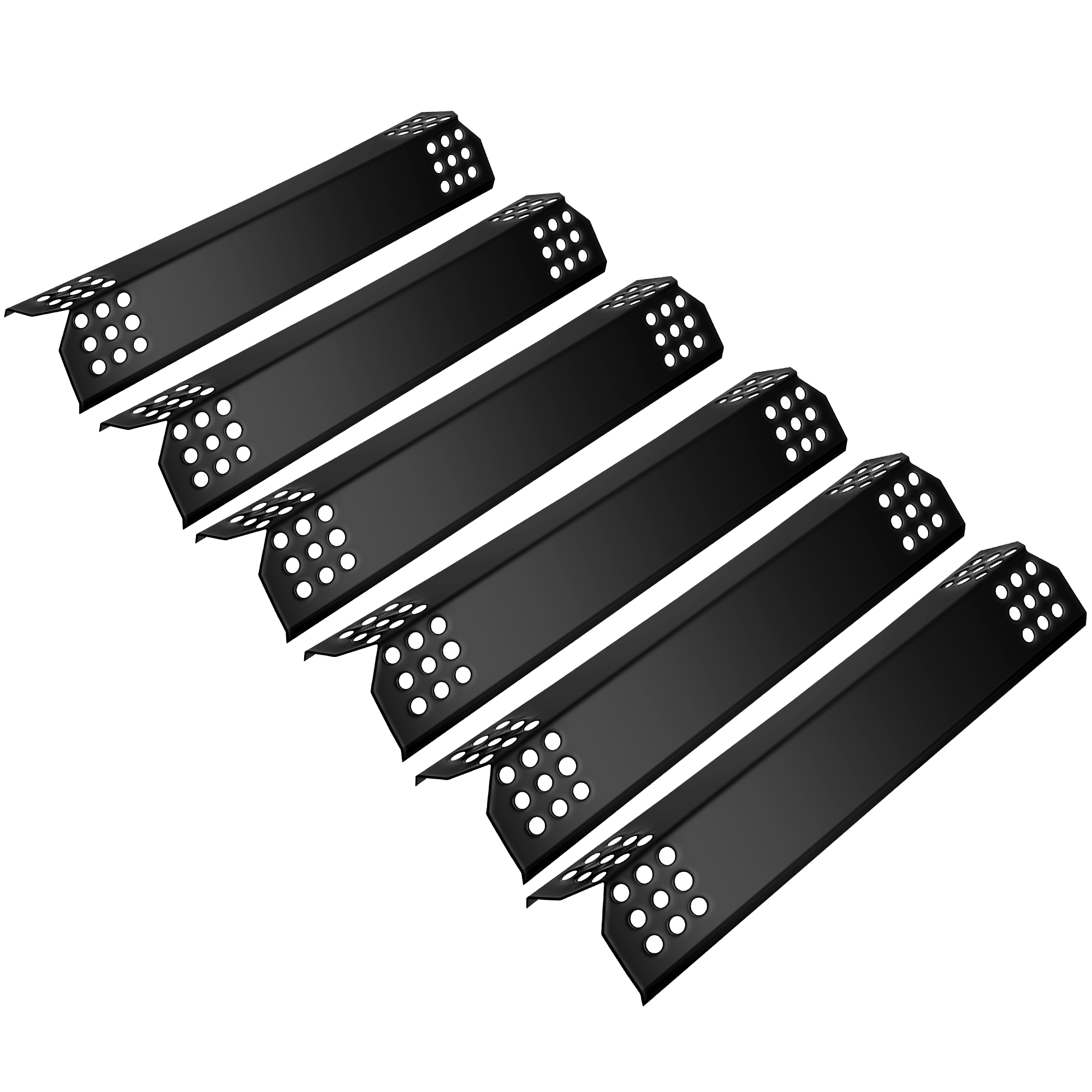 14-9/16"L Porcelain Grill Heat Plates, Grill Burner Cover, Flavorizer ...